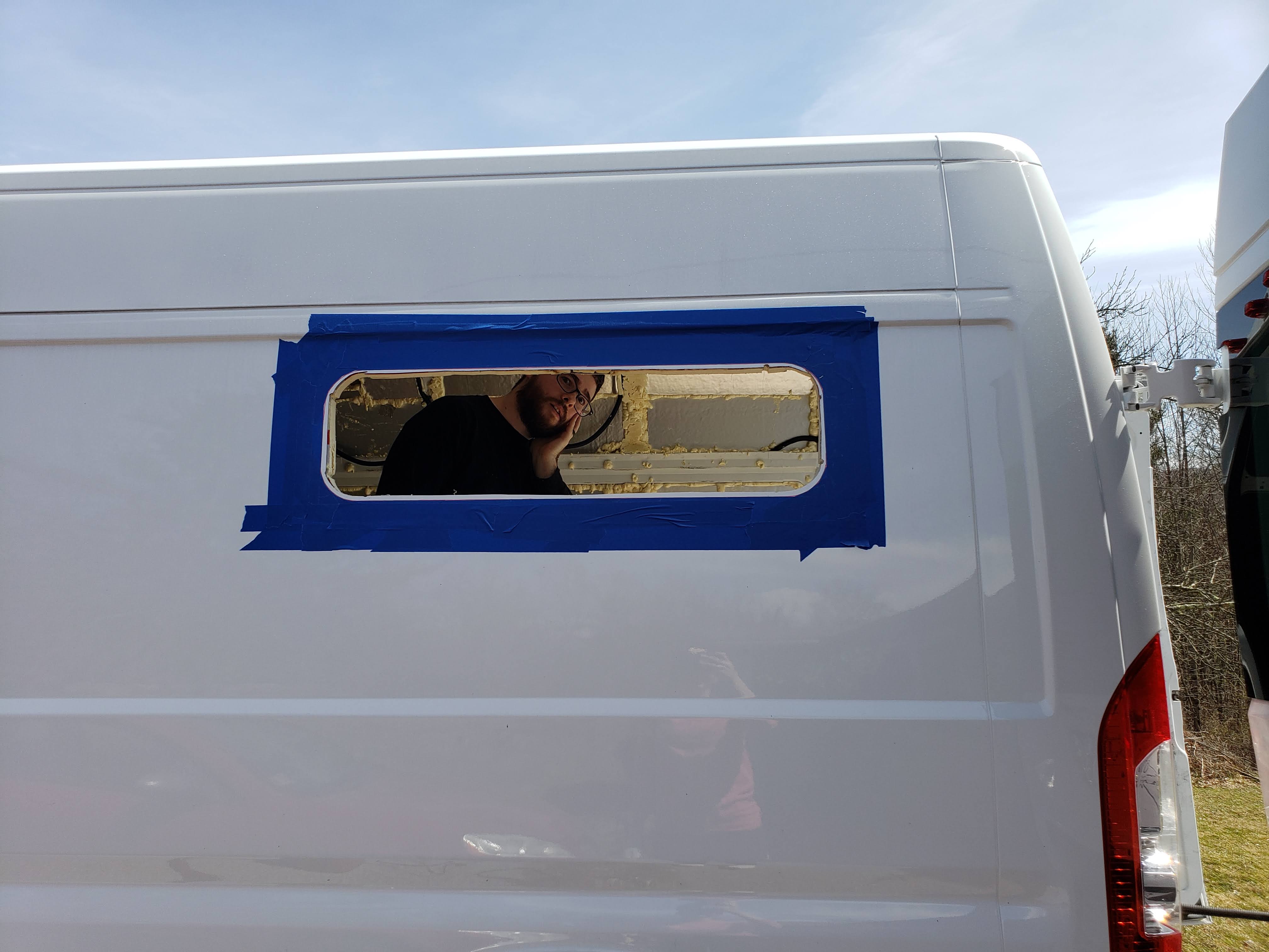 Van Conversion: Installing Van Windows – Just Edith