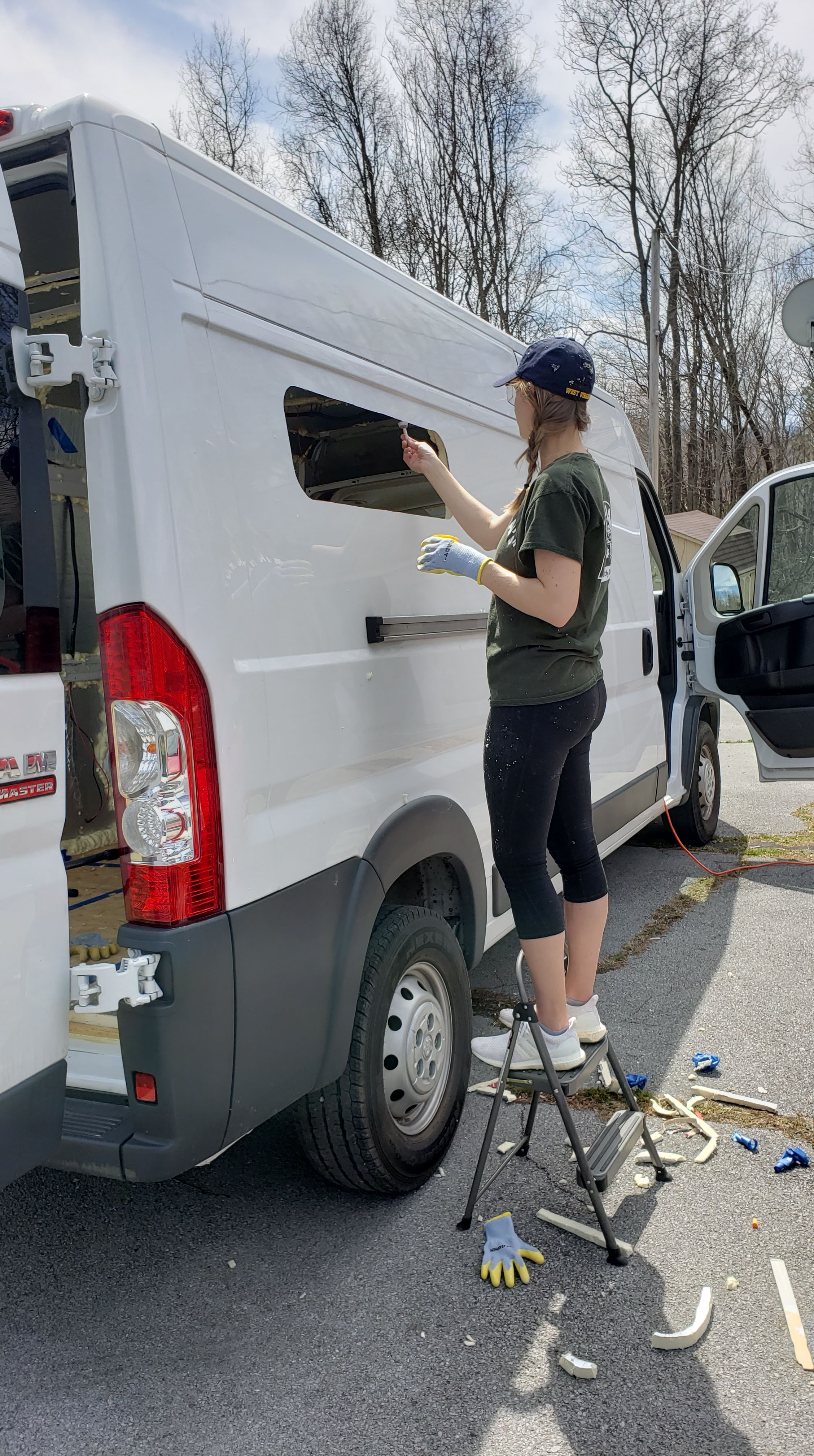 Van Conversion: Installing Van Windows – Just Edith