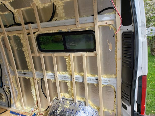 Van Conversion: Framing plus Installing the Wall and Ceiling – Just Edith