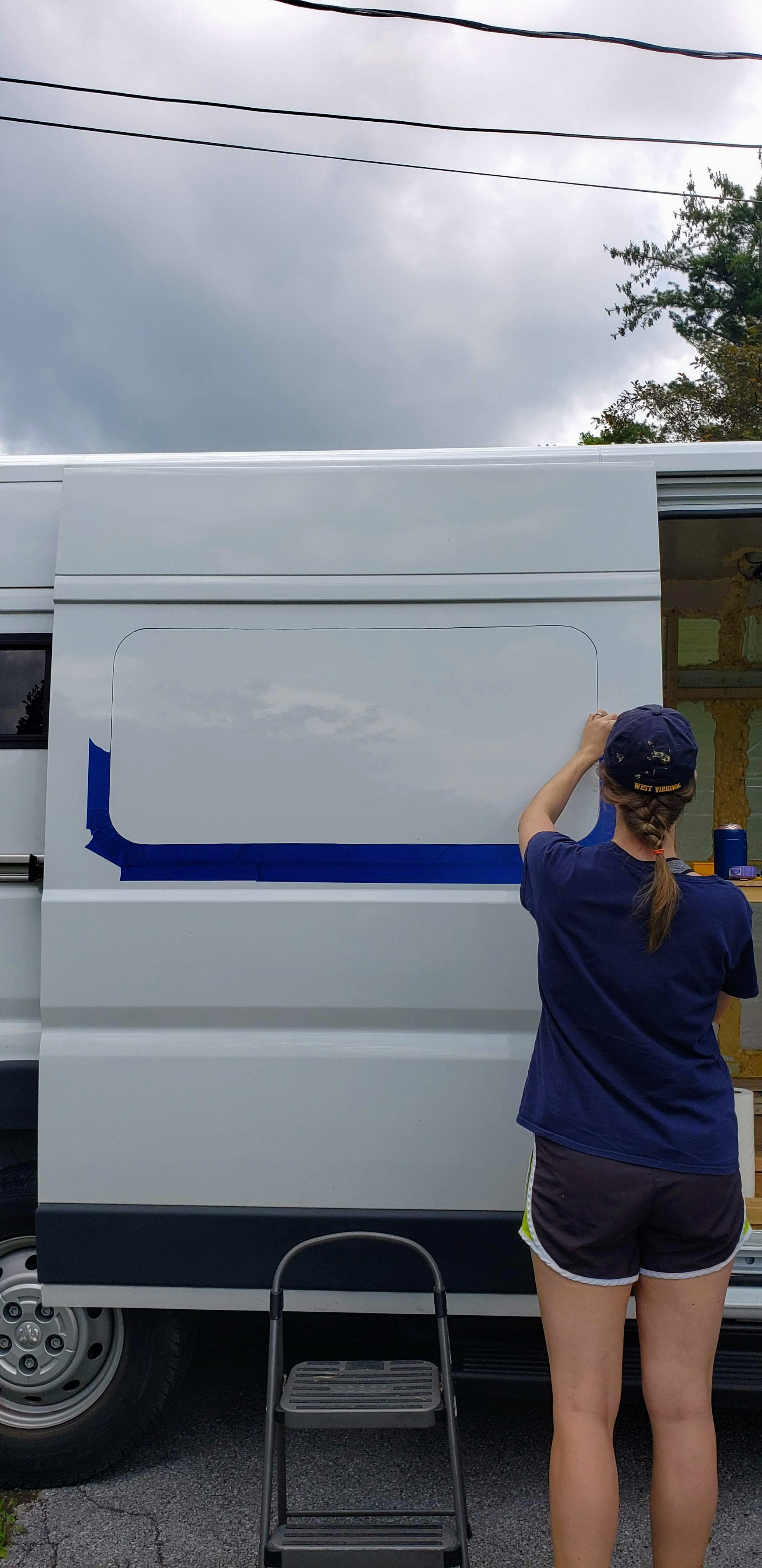 Van Conversion: Installing Van Windows – Just Edith