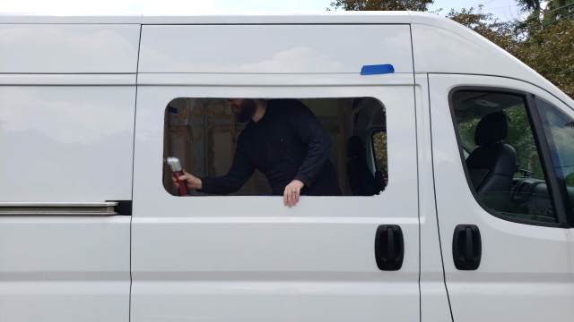 Van Conversion: Installing Van Windows – Just Edith