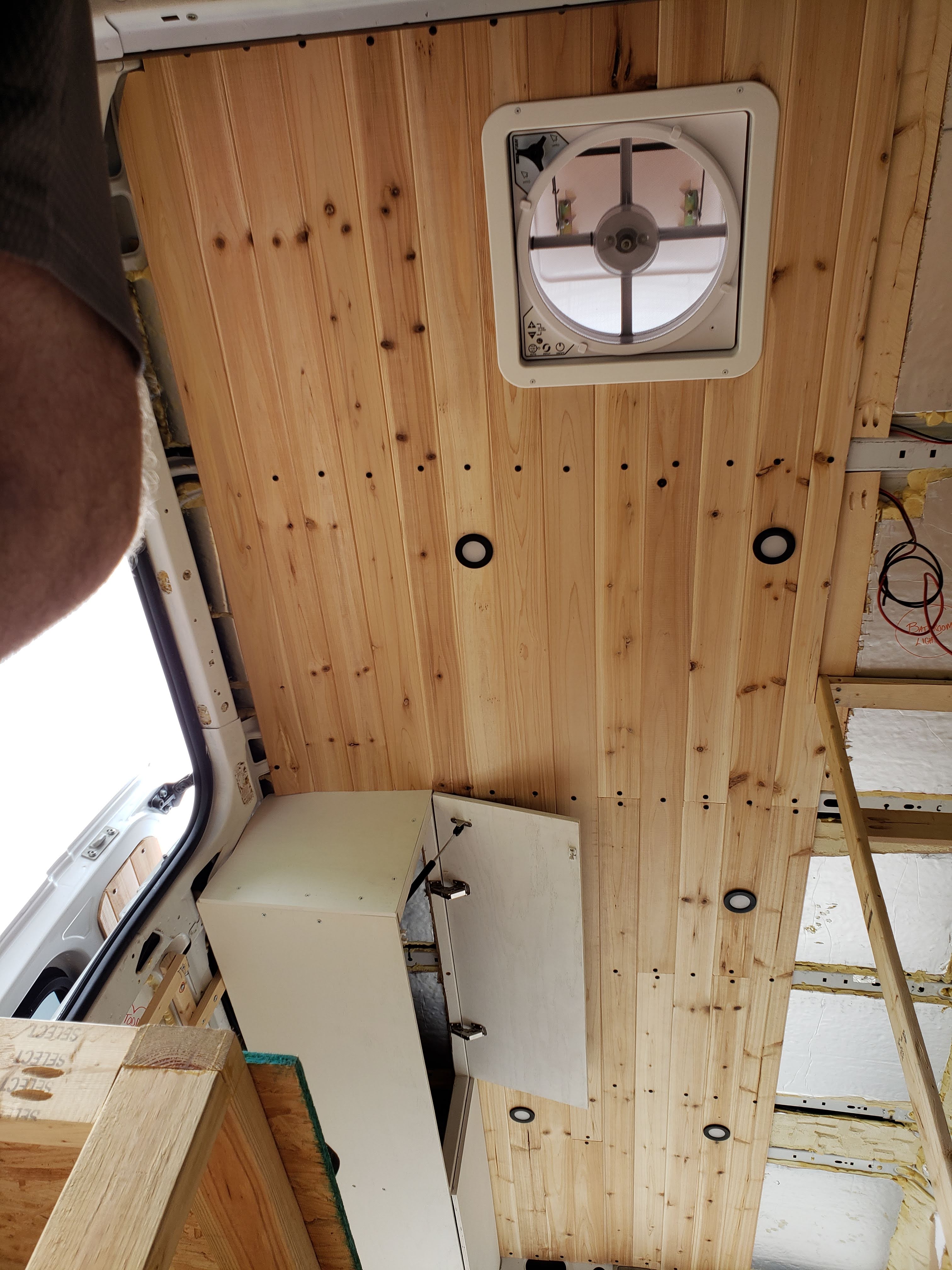 Van Conversion: Framing plus Installing the Wall and Ceiling – Just Edith
