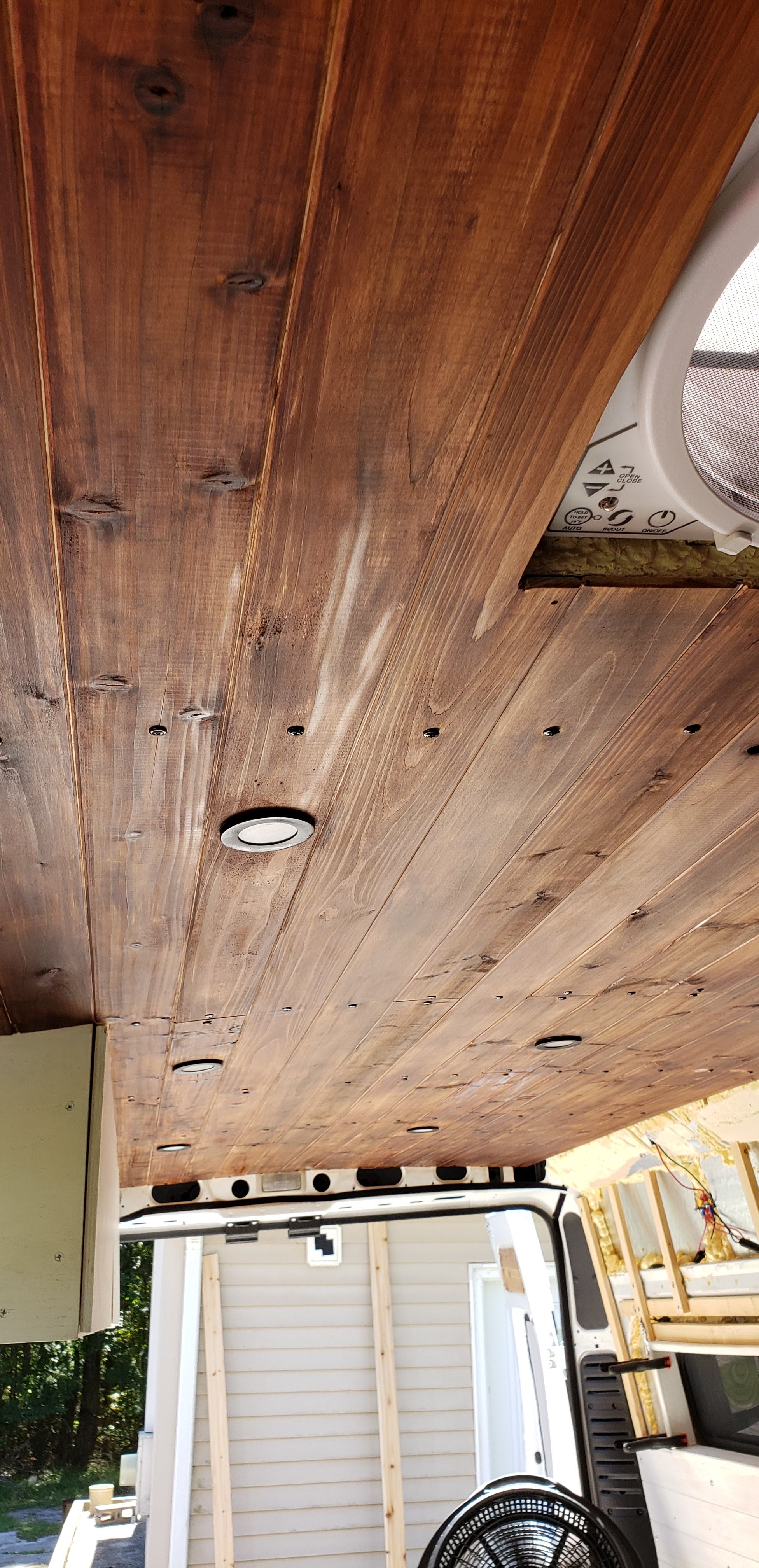 Van Conversion: Framing plus Installing the Wall and Ceiling – Just Edith